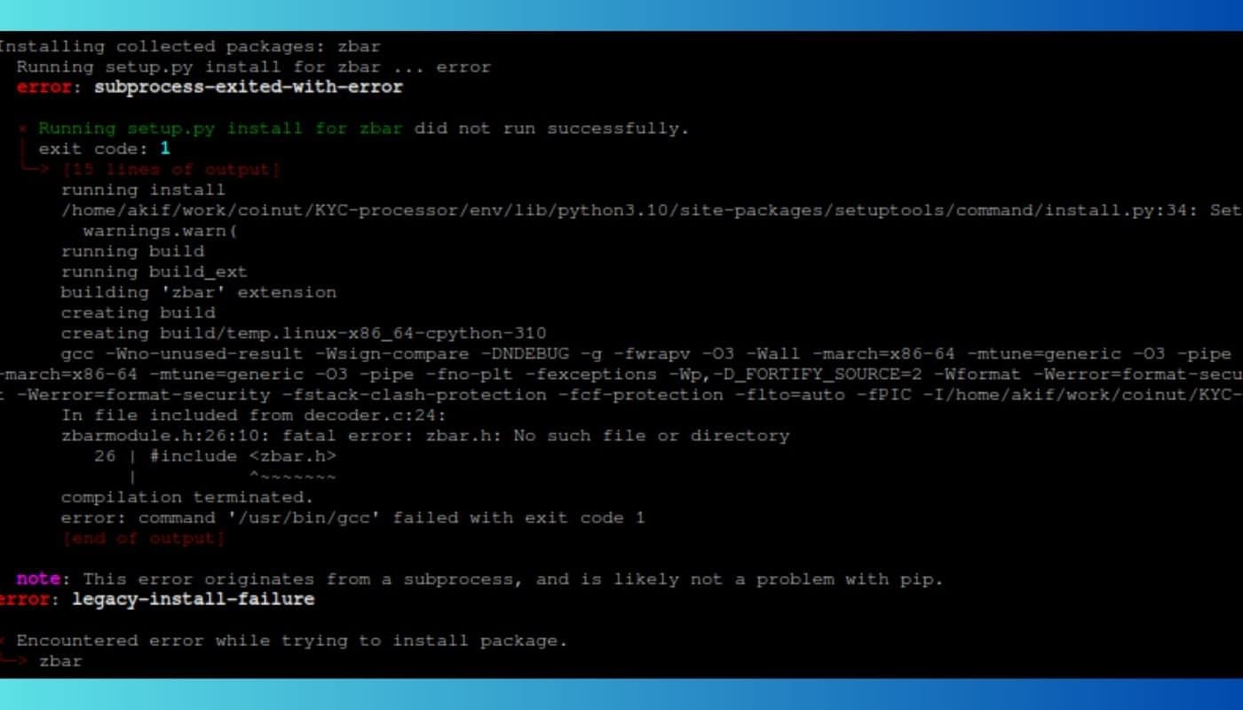 How to Fix the Python Error: legacy-install-failure? How to Fix the Python Error: legacy-install-failure?